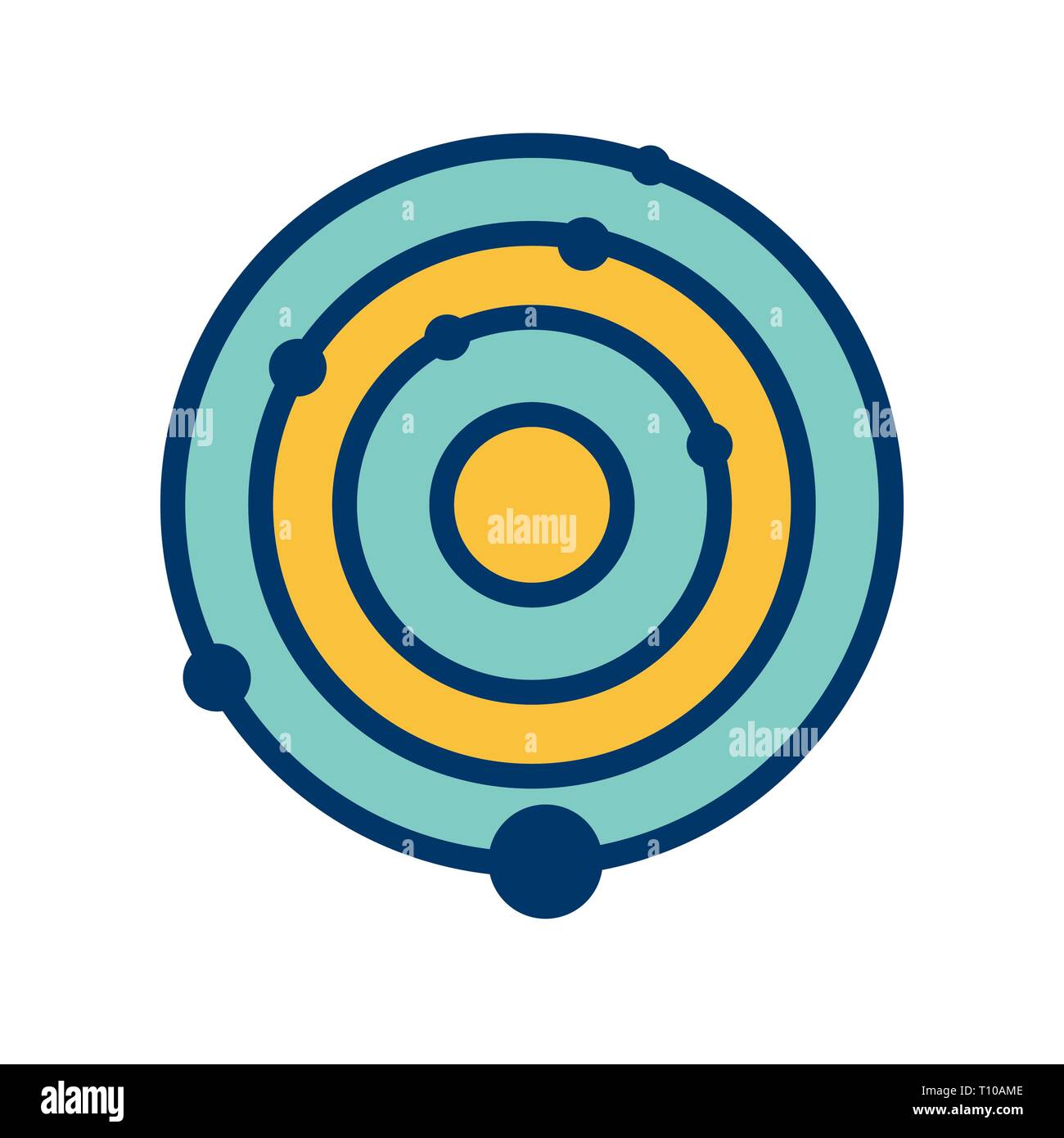 Illustration Solar System Icon Stock Photo - Alamy