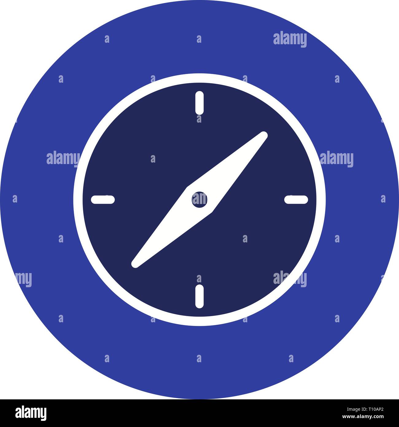 Illustration Compass Icon Stock Photo - Alamy