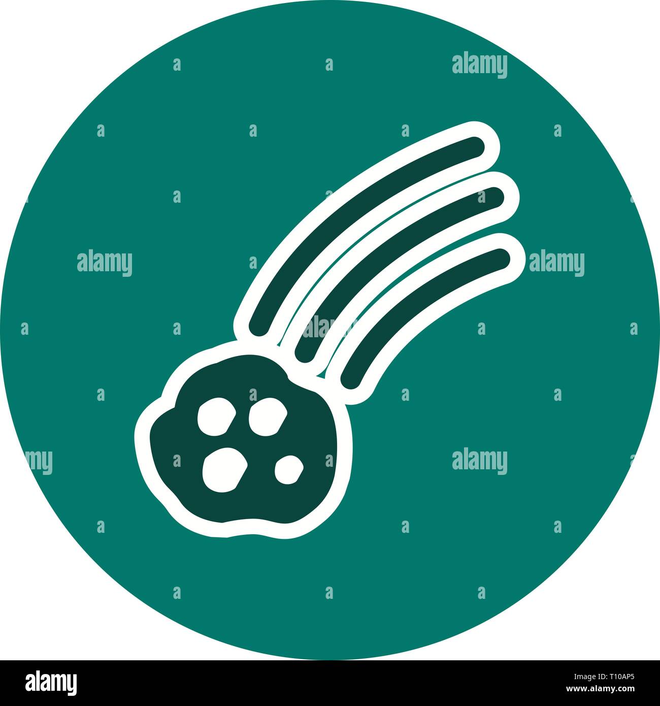 Illustration Falling Meteorite Icon Stock Photo - Alamy