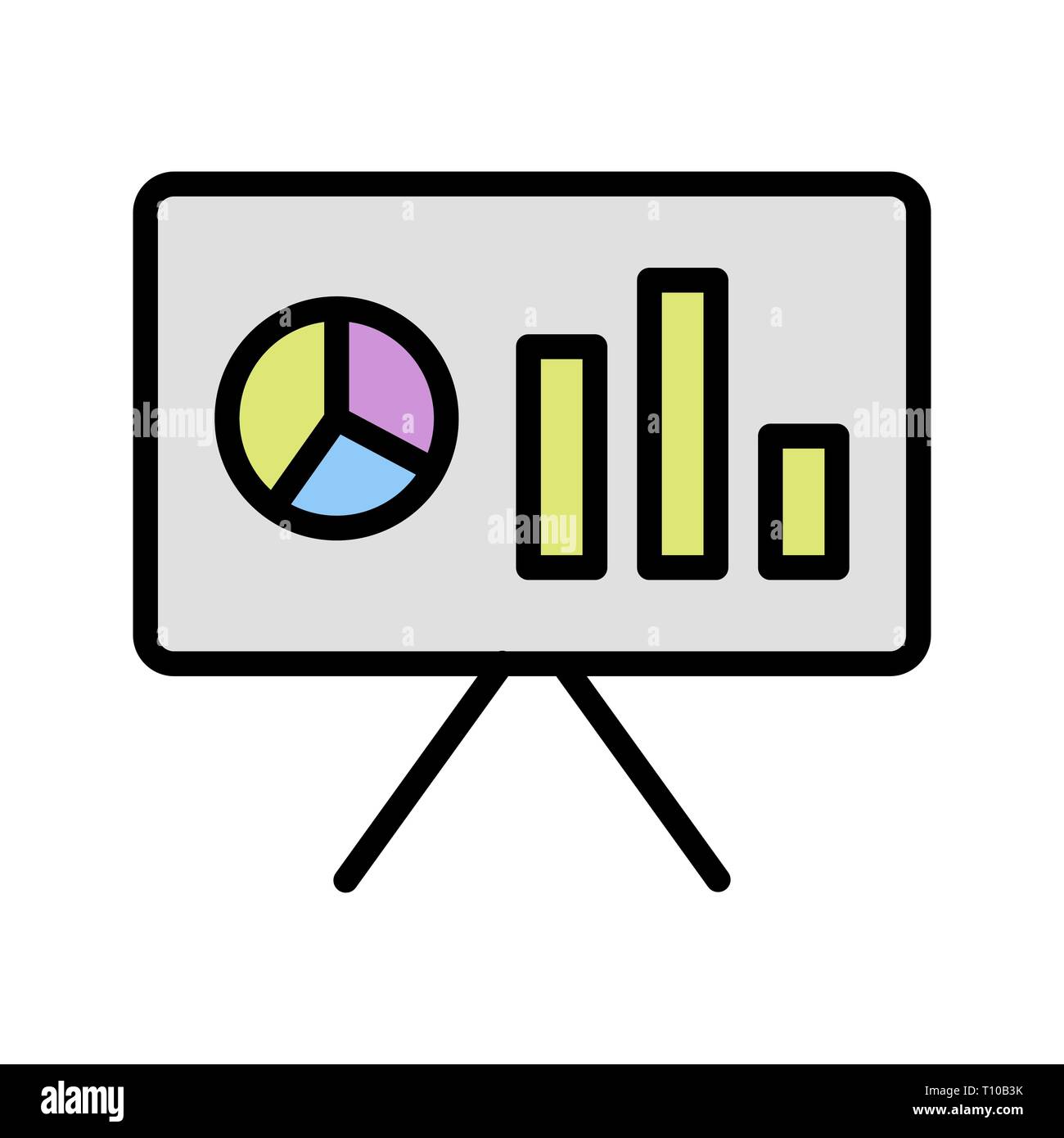 Illustration Presentation Icon Stock Photo - Alamy