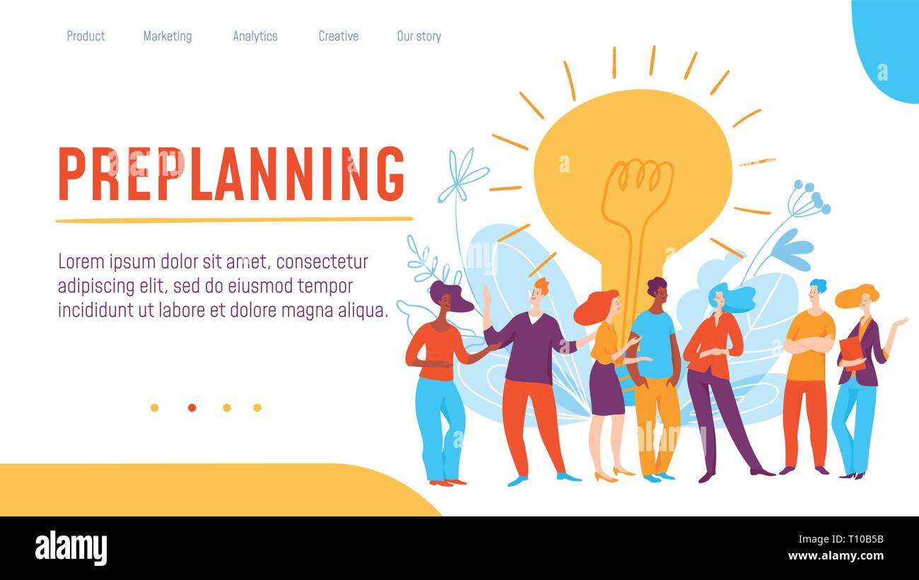 Vector concept slide for presentation with creative business ...