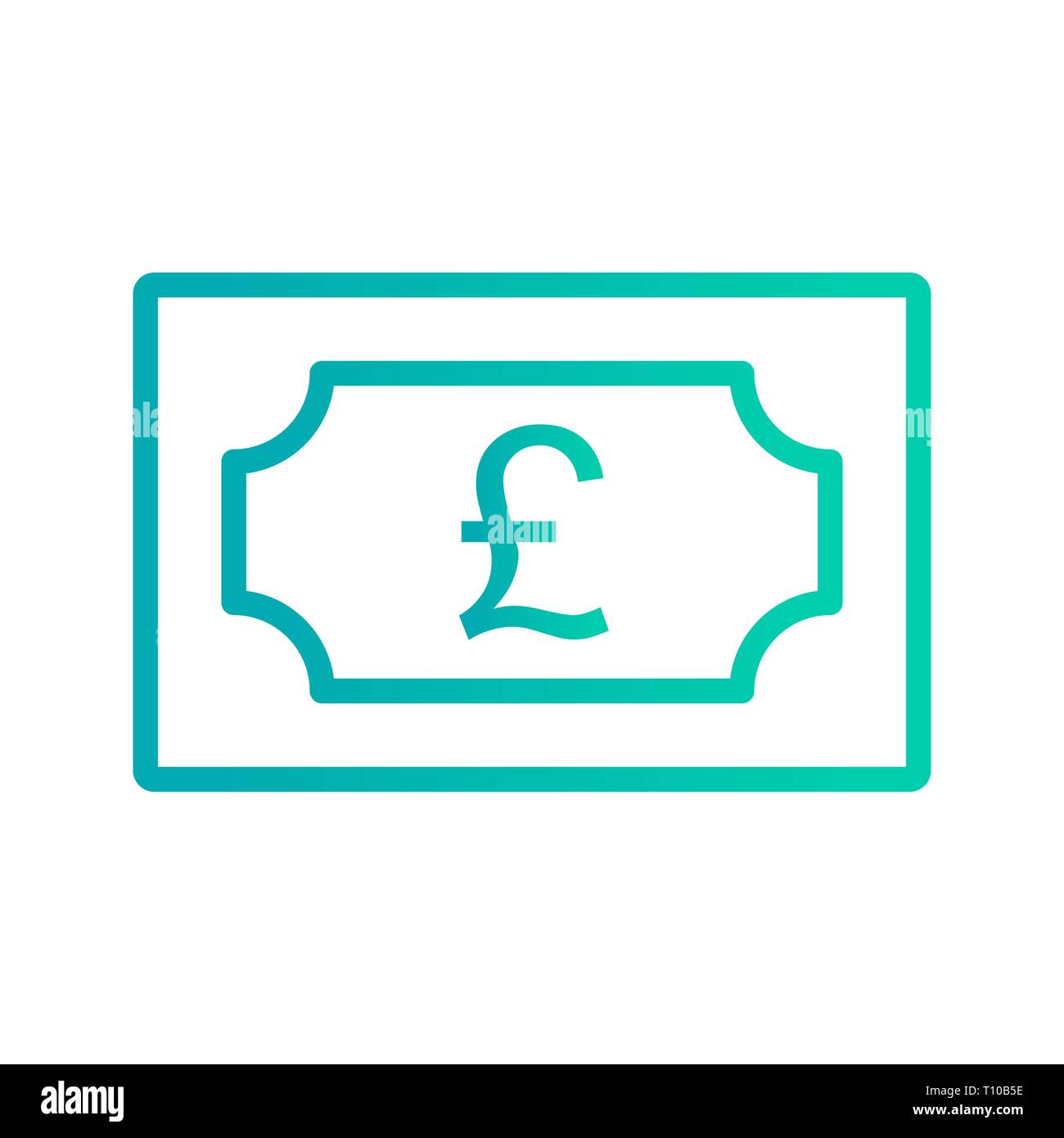 Illustration Pound Icon Stock Photo - Alamy