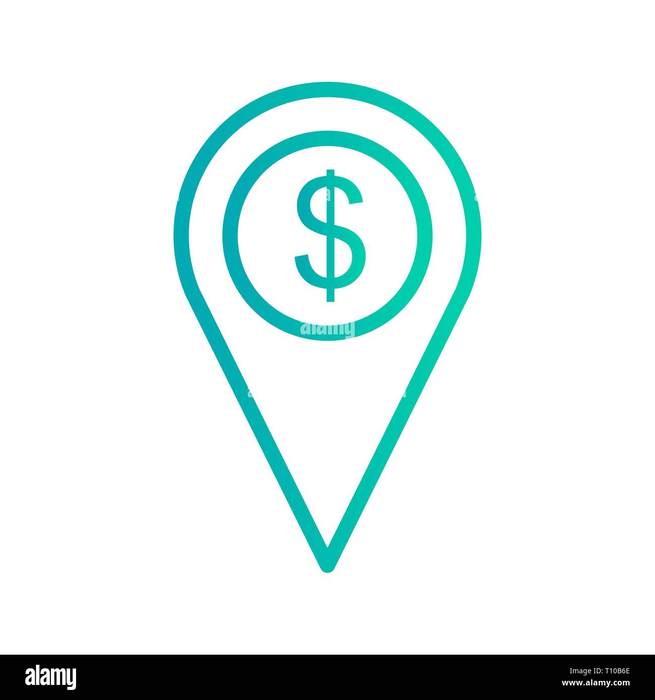 Illustration Business Location Icon Stock Photo - Alamy