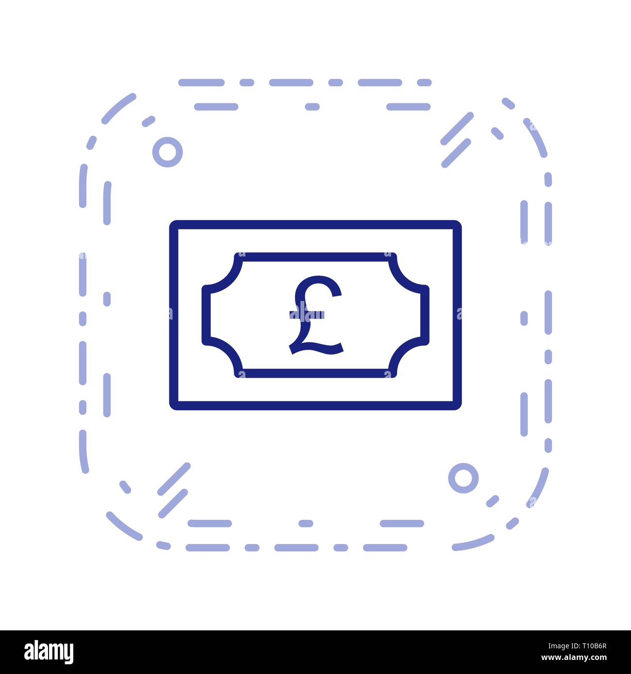 Illustration Pound Icon Stock Photo - Alamy