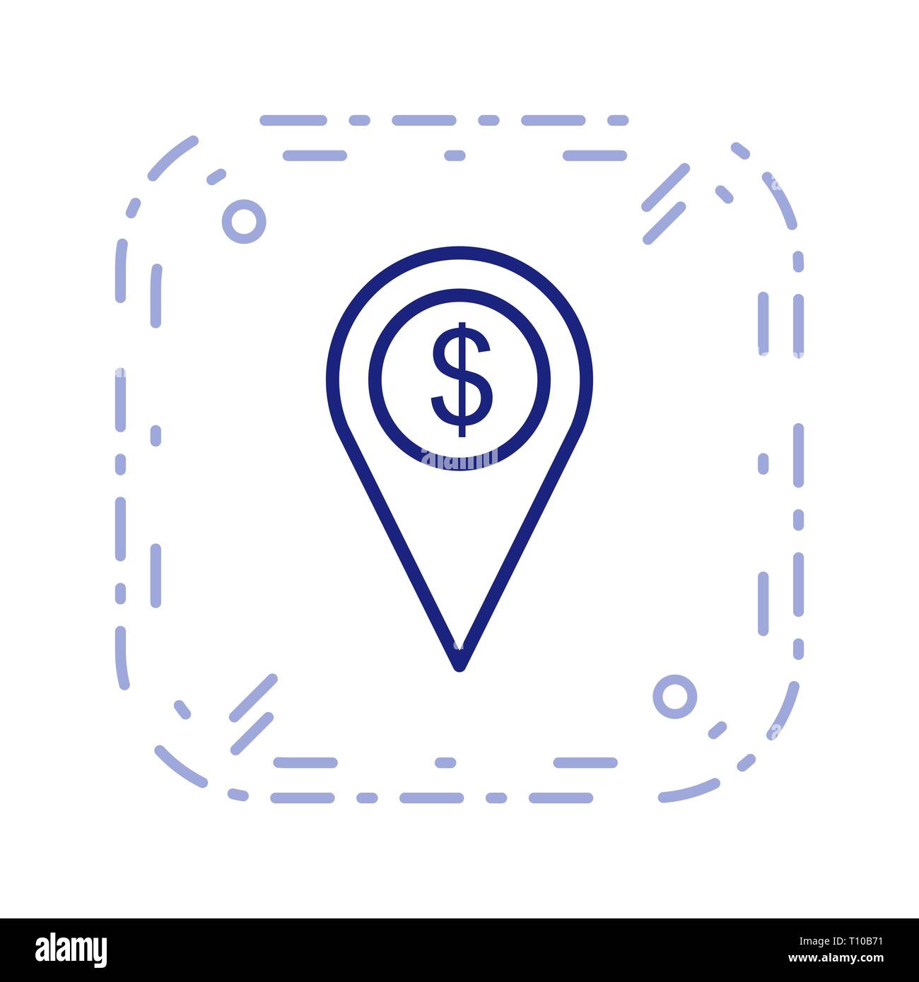 Illustration Business Location Icon Stock Photo - Alamy