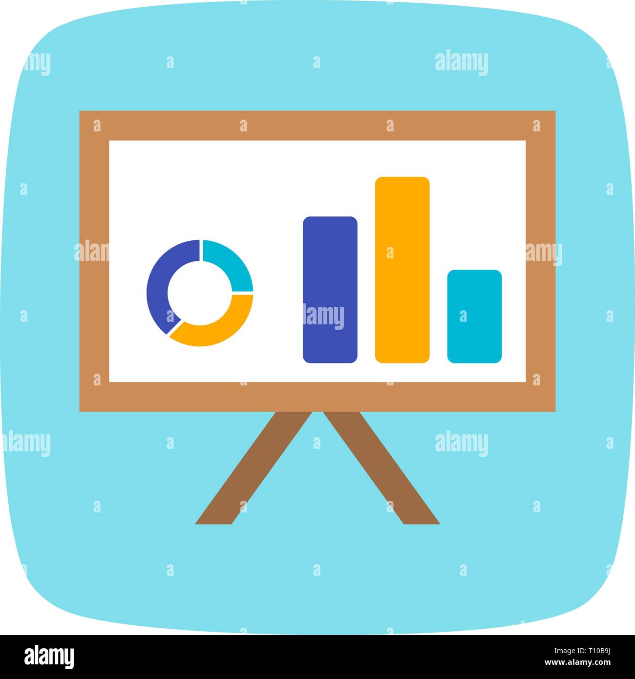 Illustration Presentation Icon Stock Photo - Alamy