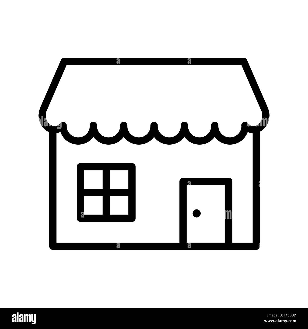 Illustration Shop Icon Stock Photo - Alamy