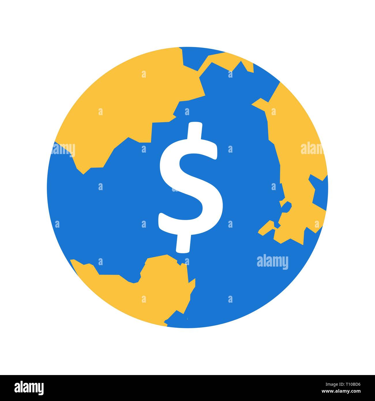 Illustration World Money Icon Stock Photo - Alamy