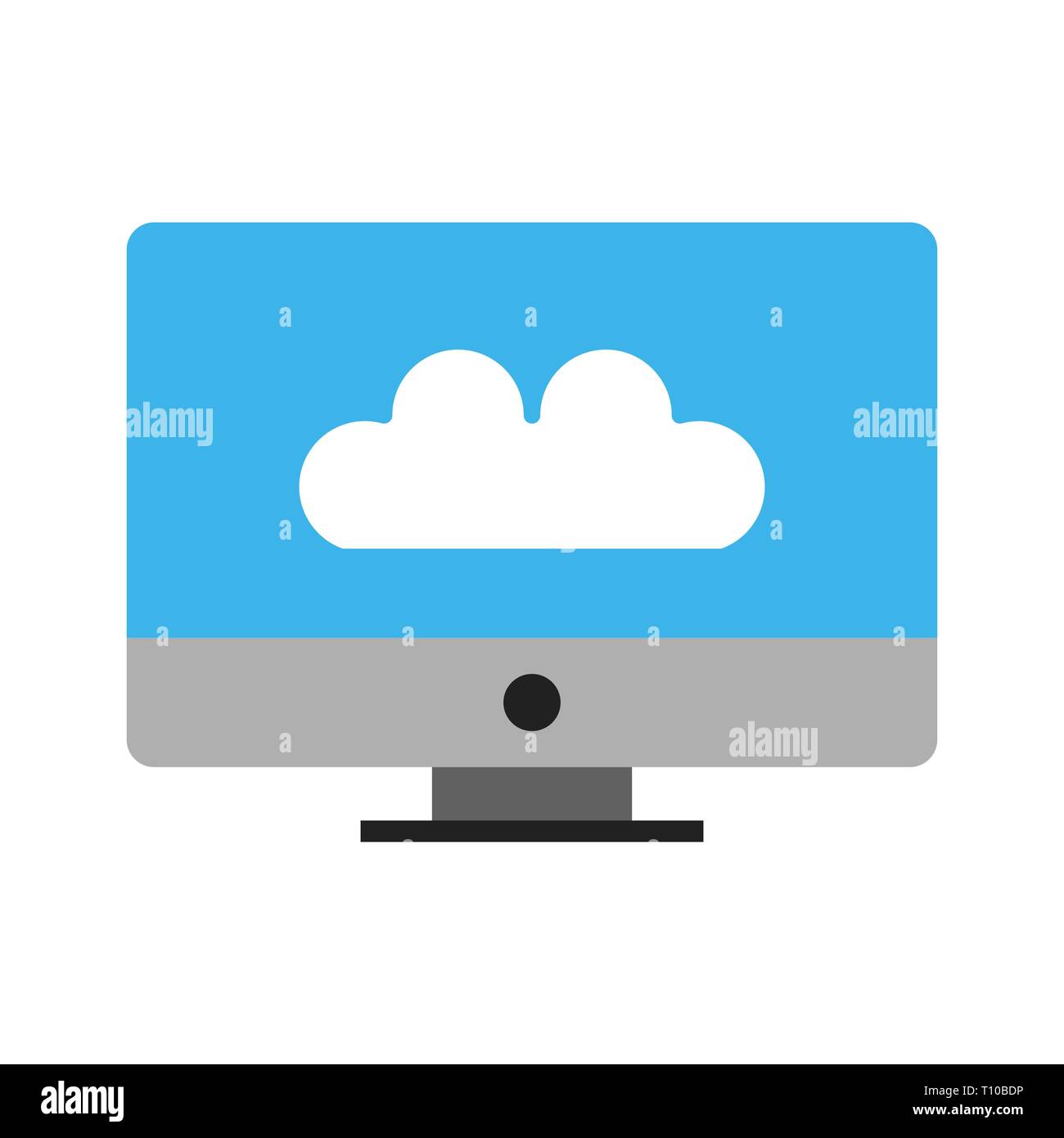 Vector Connected to Cloud Icon Stock Photo - Alamy