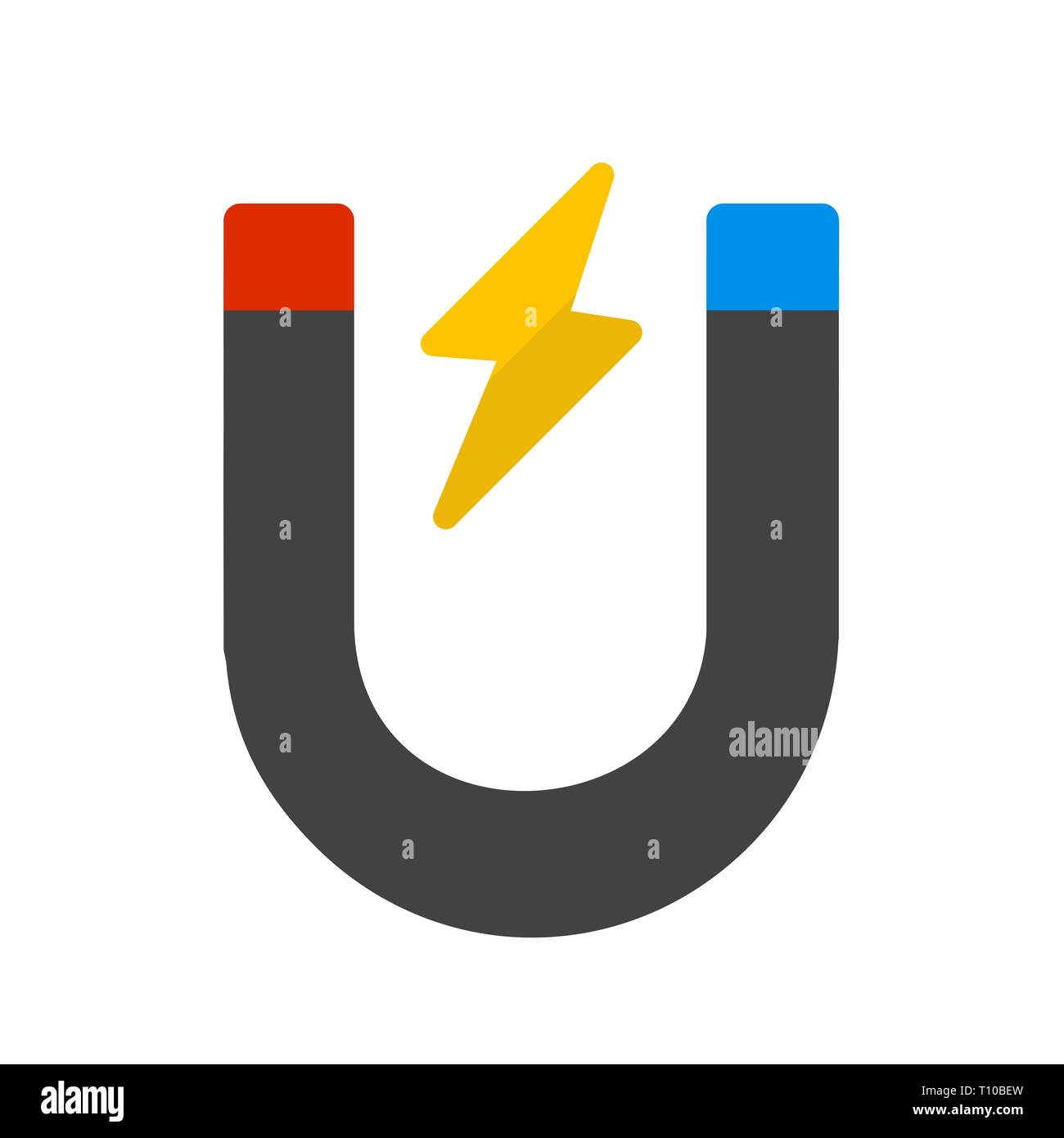 Vector Magnet Icon Stock Photo - Alamy