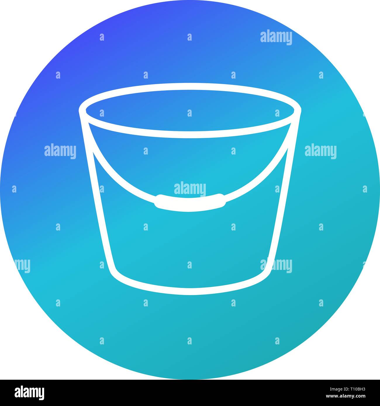 Illustration Bucket Icon Stock Photo - Alamy