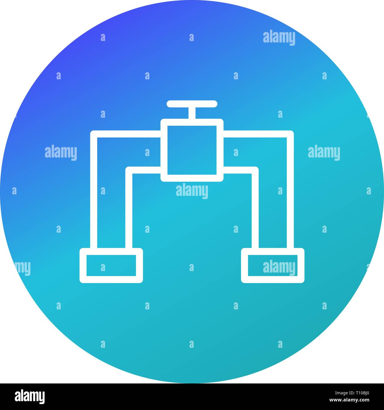 Illustration Pipe Icon Stock Photo - Alamy