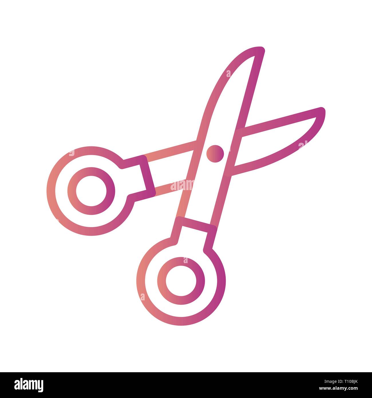 Illustration Scissor Icon Stock Photo - Alamy