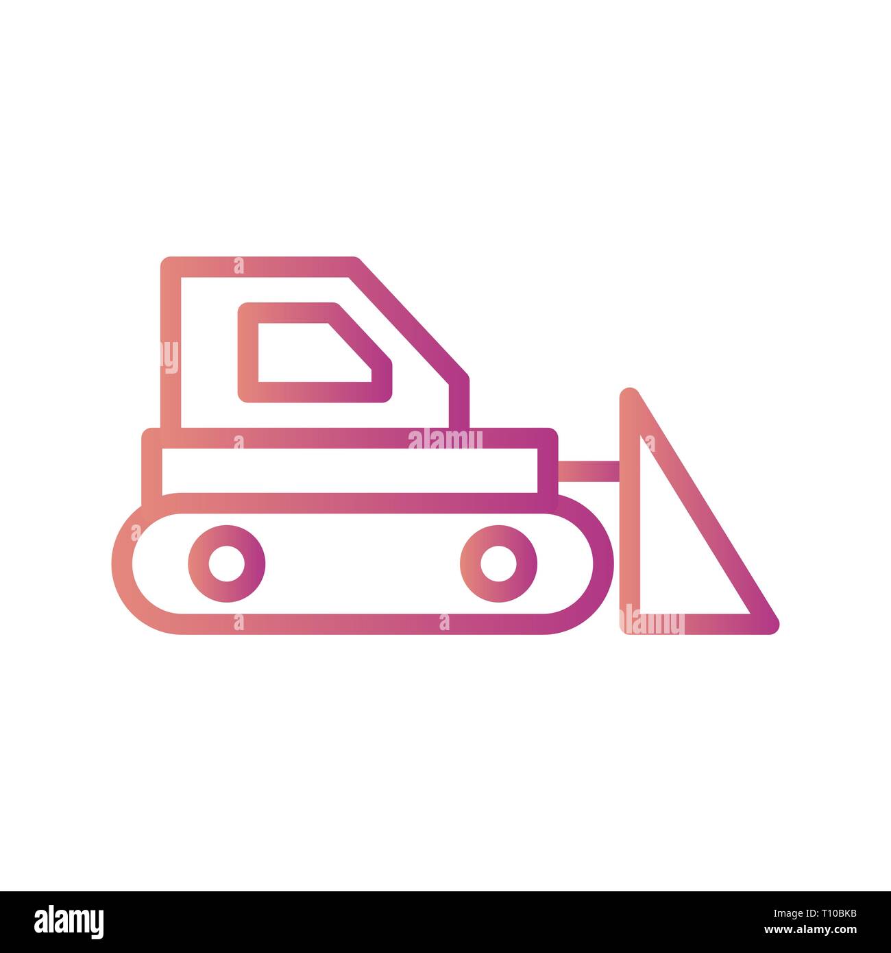 Bull dozer icon hi-res stock photography and images - Alamy