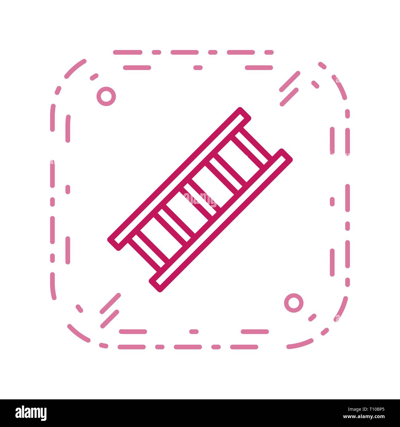 Illustration Ladder Icon Stock Photo - Alamy