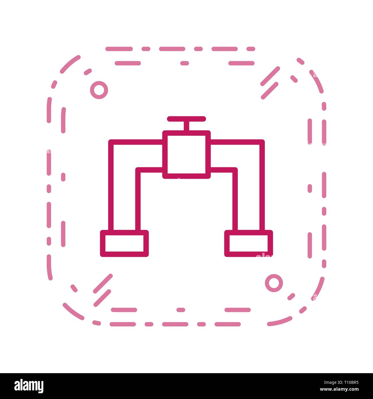 Illustration Pipe Icon Stock Photo - Alamy