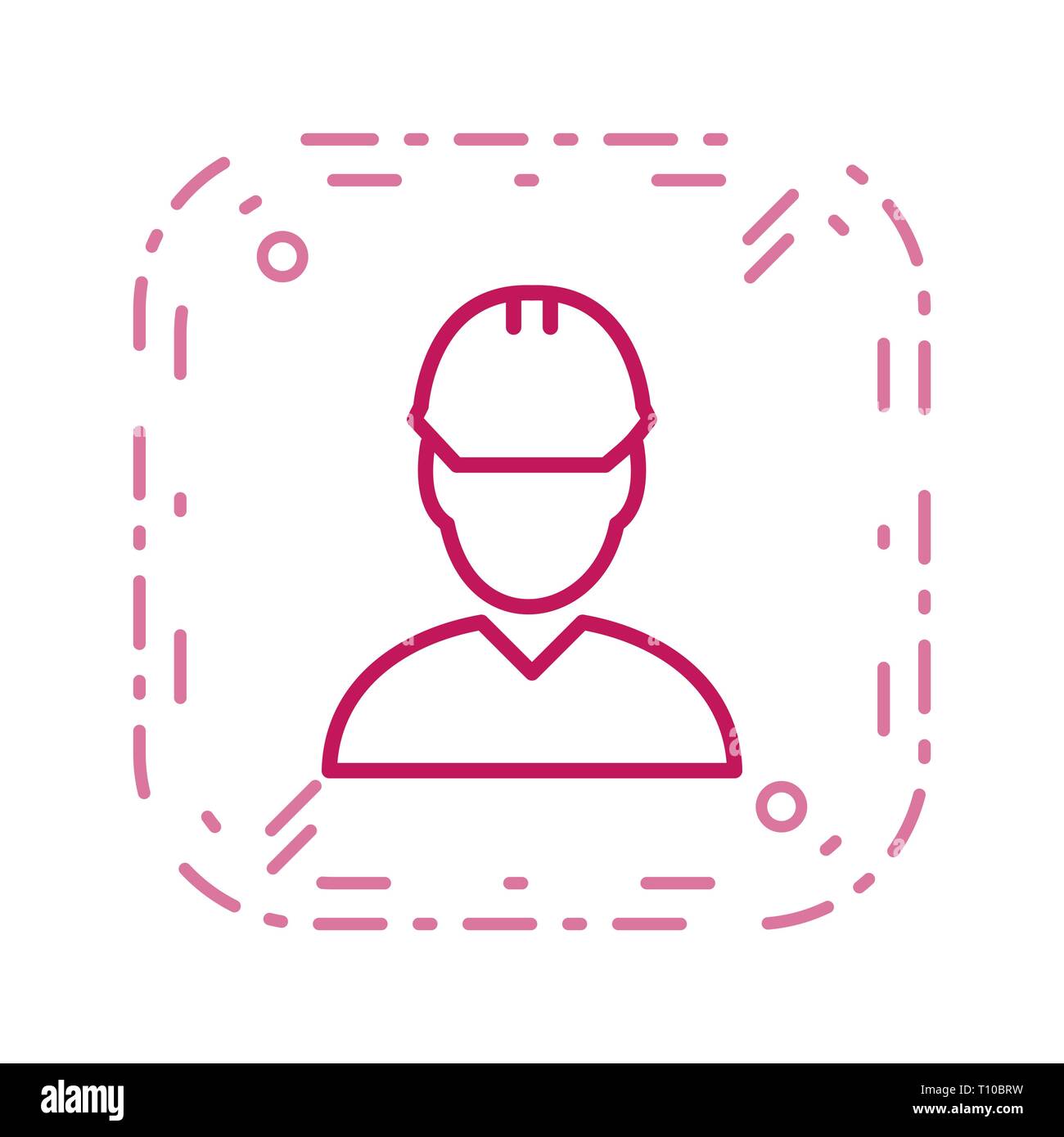 Illustration Engineer Icon Stock Photo - Alamy