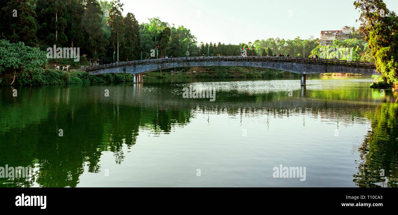 Beautiful Natural Mirik Lake,Darjeeling,India Stock Photo - Alamy