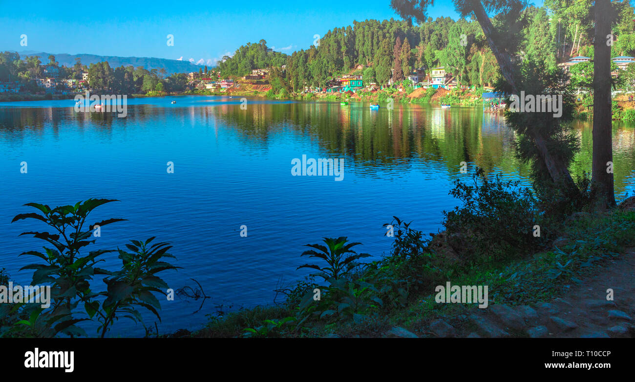 Beautiful Natural Mirik Lake,Darjeeling,India Stock Photo - Alamy