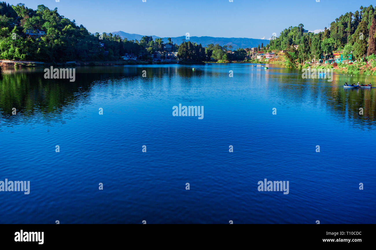 Beautiful Natural Mirik Lake,Darjeeling,India Stock Photo - Alamy