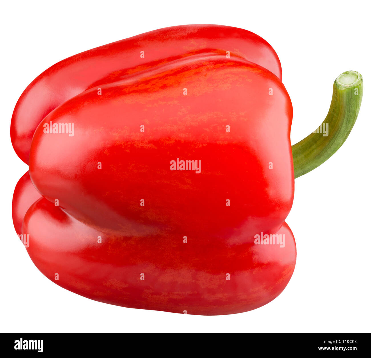 red pepeer isolated on a white background Stock Photo - Alamy
