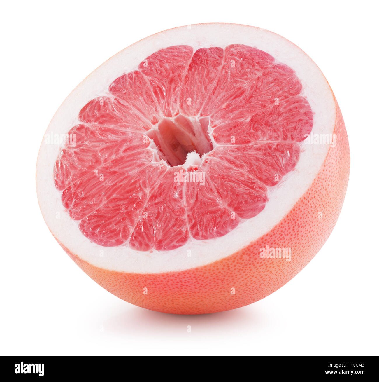 half of grapefruit isolated on a white background Stock Photo - Alamy