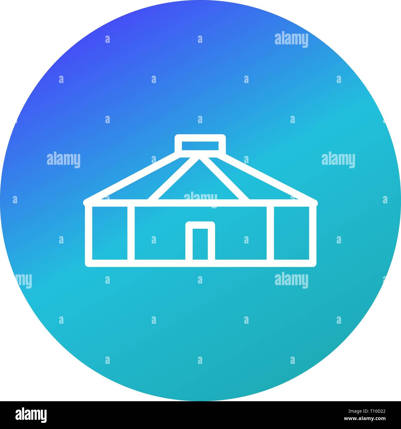Illustration Yurt Icon Stock Photo - Alamy