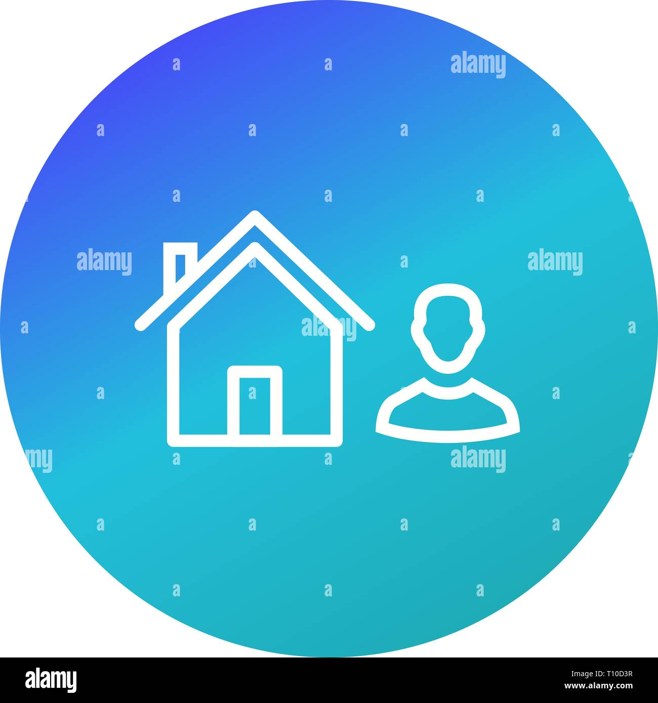 Illustration Agent Icon Stock Photo - Alamy