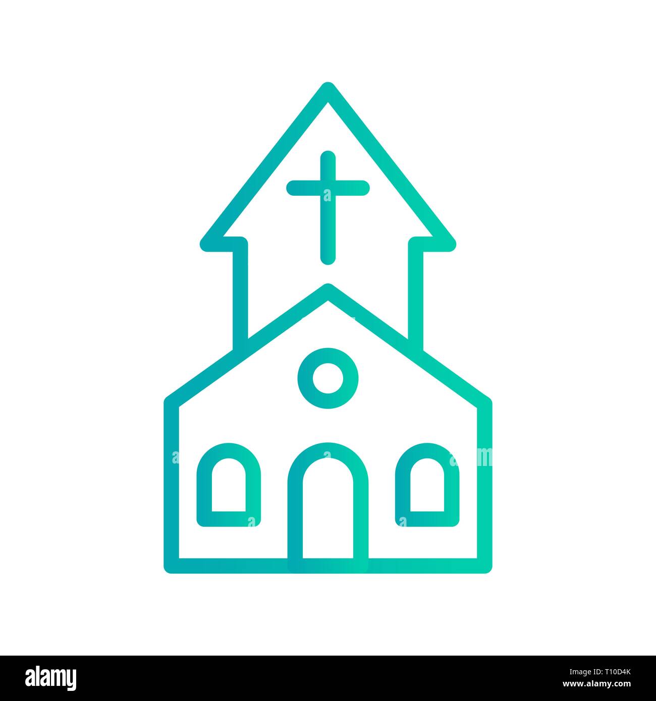 Illustration Church Icon Stock Photo - Alamy