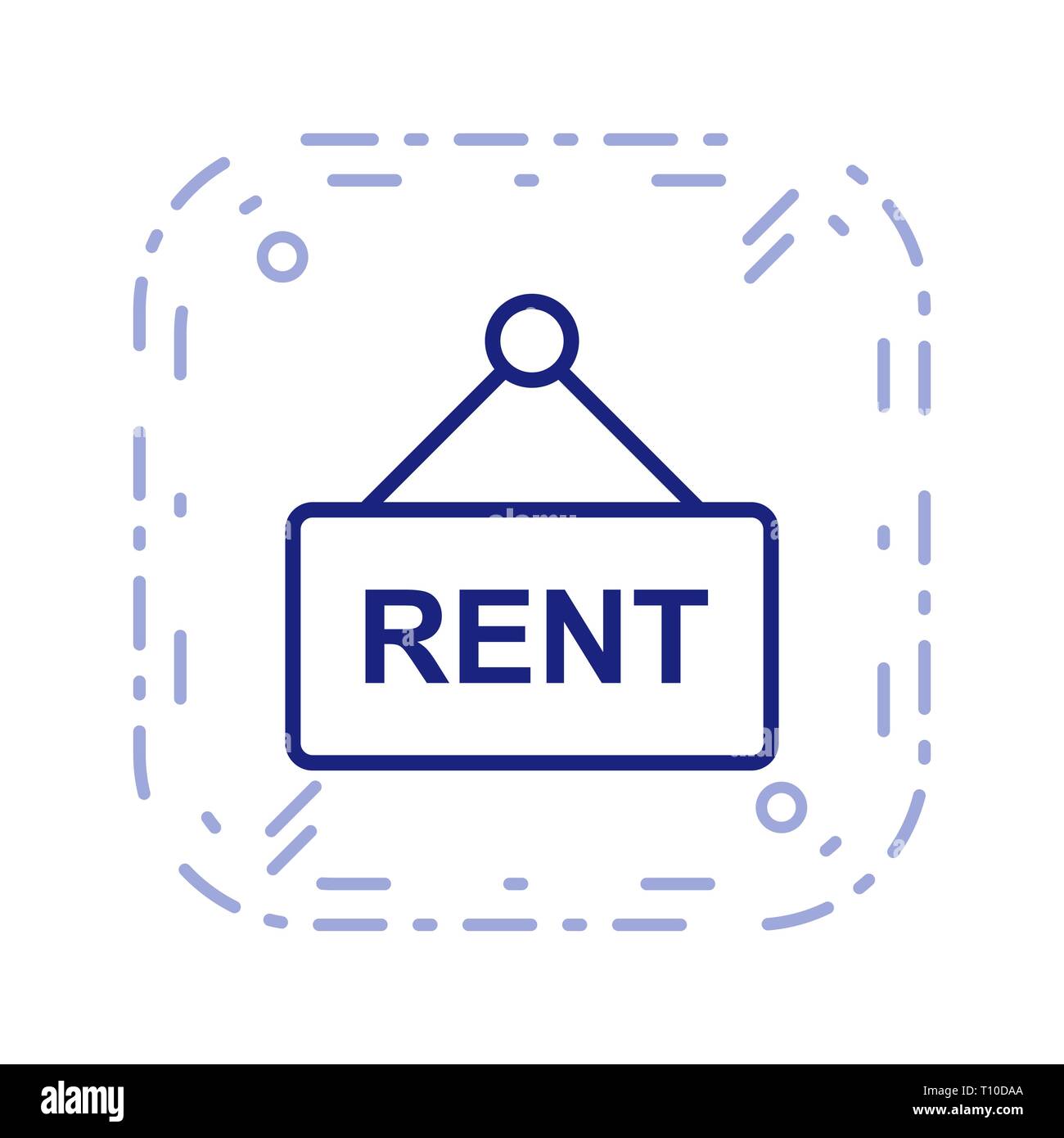 Illustration Rent Icon Stock Photo - Alamy