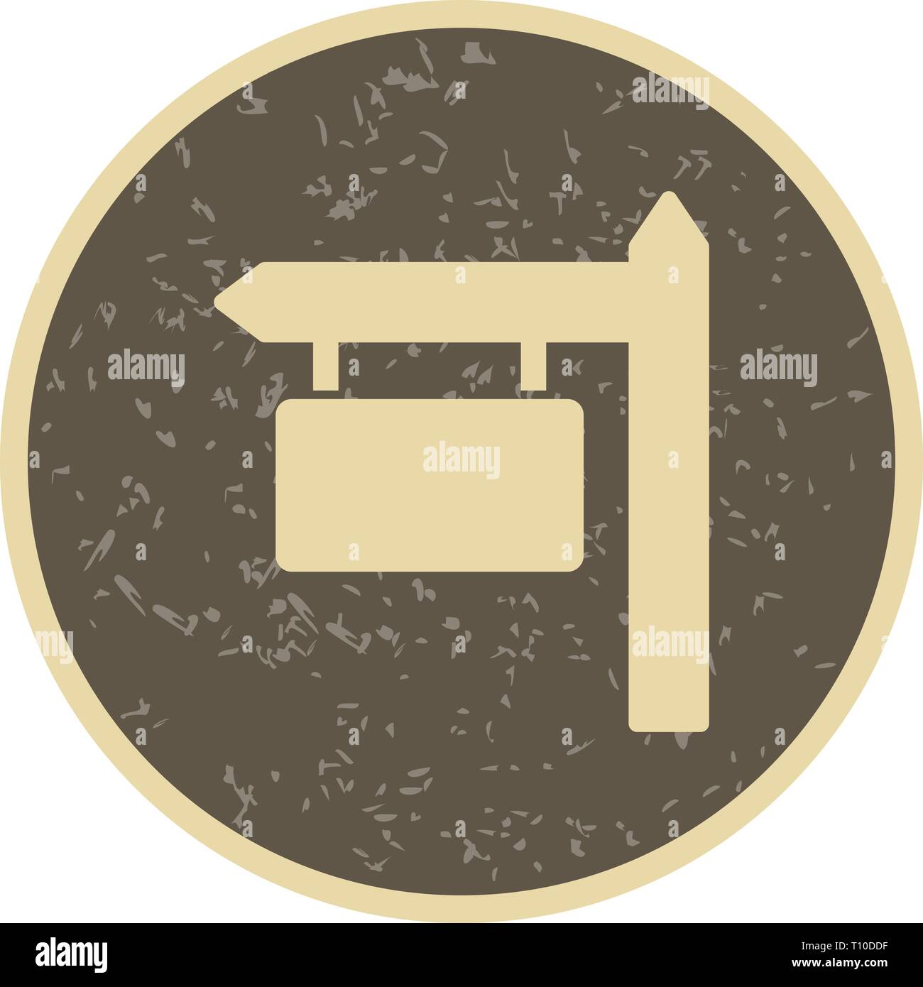 Illustration Sign Board Icon Stock Photo - Alamy