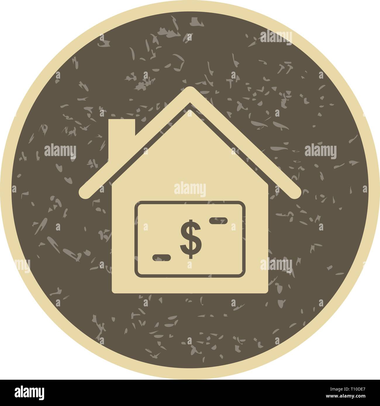 Illustration House Price Icon Stock Photo - Alamy
