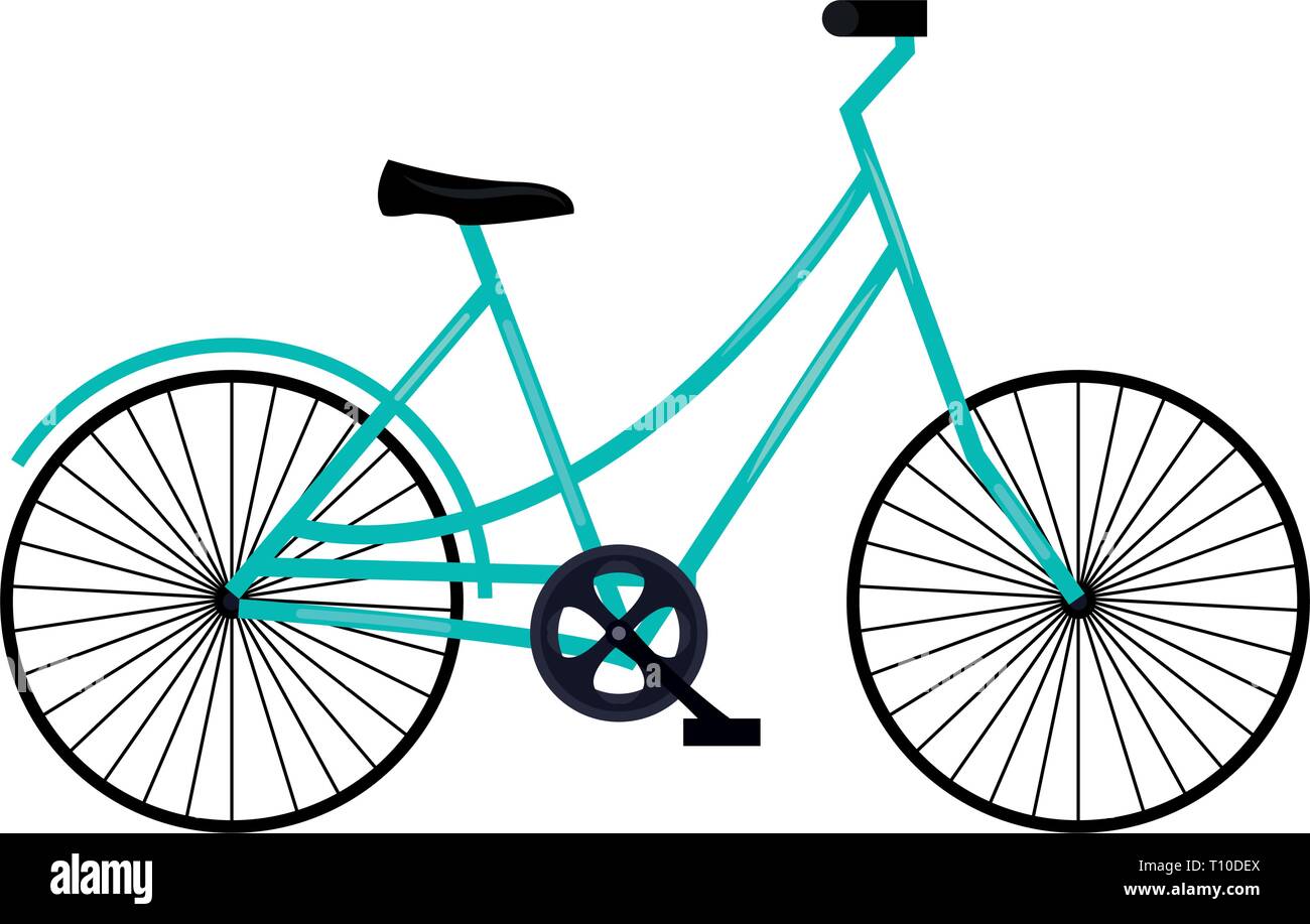 bicycle object icon on white background vector illustration Stock ...