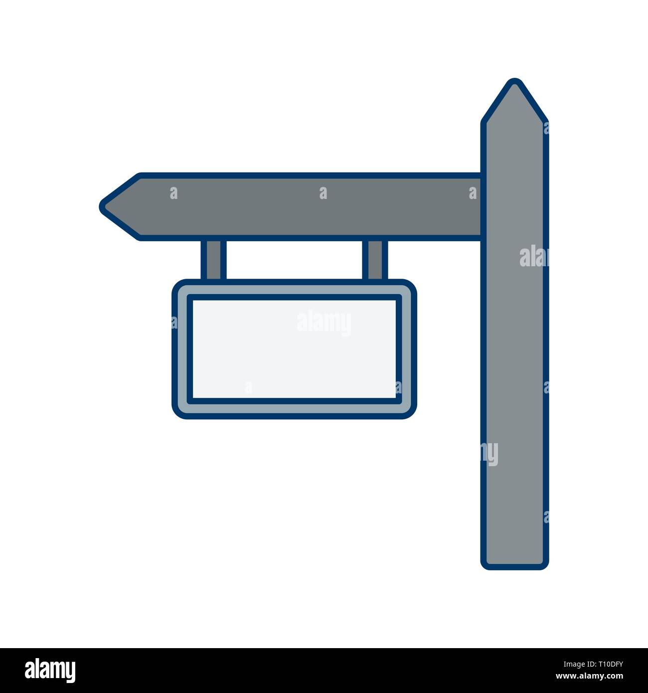 Illustration Sign Board Icon Stock Photo - Alamy