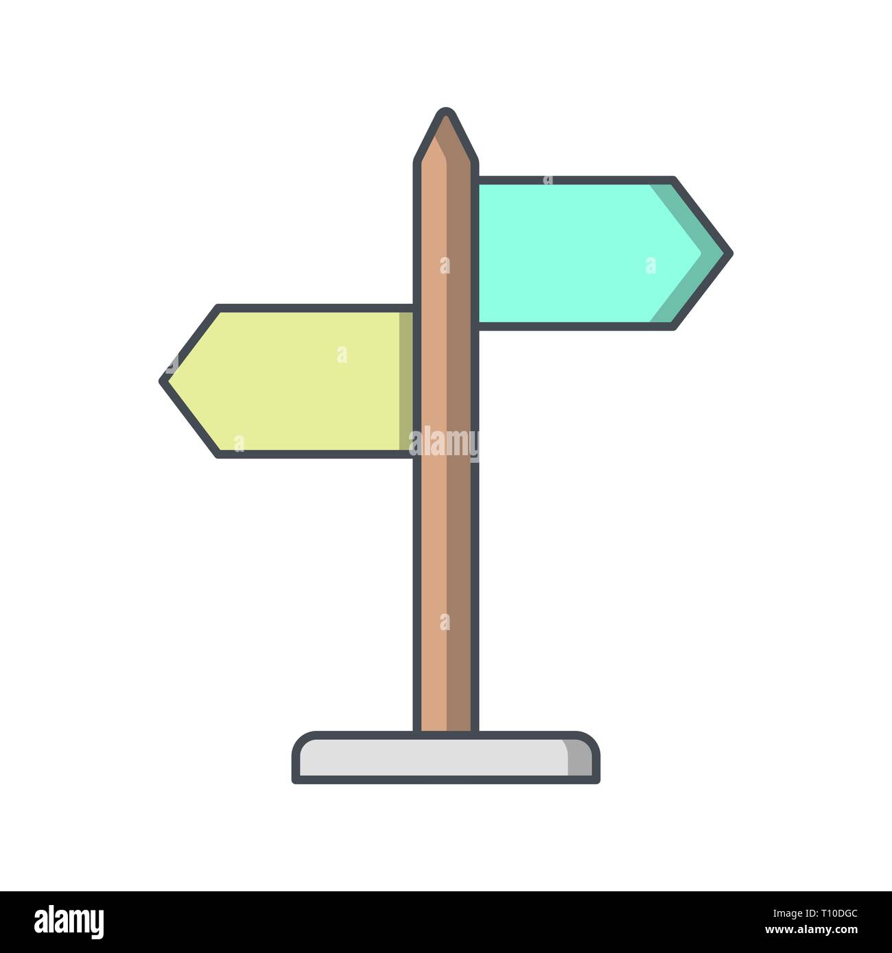 Illustration Directions Icon Stock Photo - Alamy