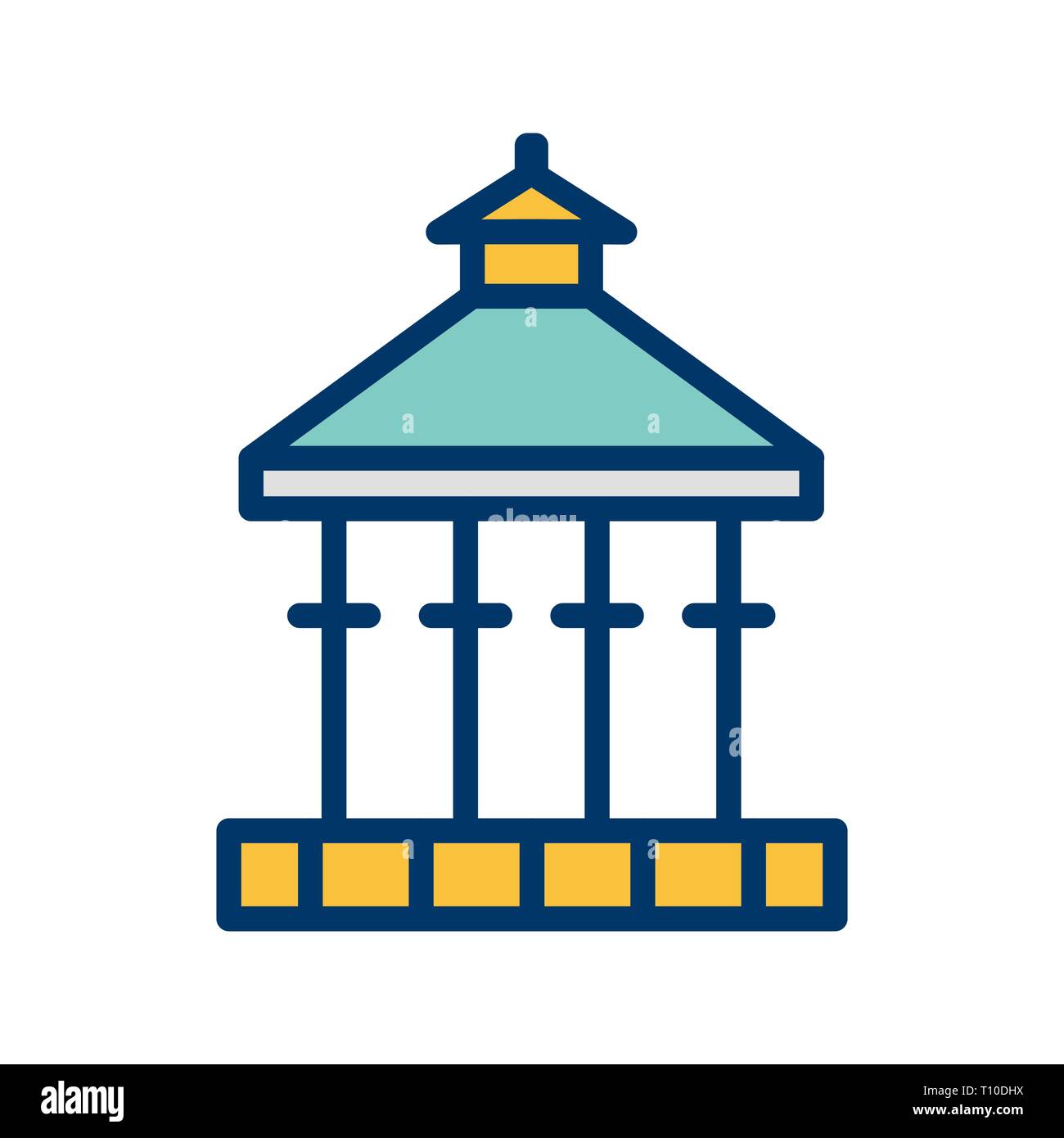 Illustration Veranda Icon Stock Photo - Alamy
