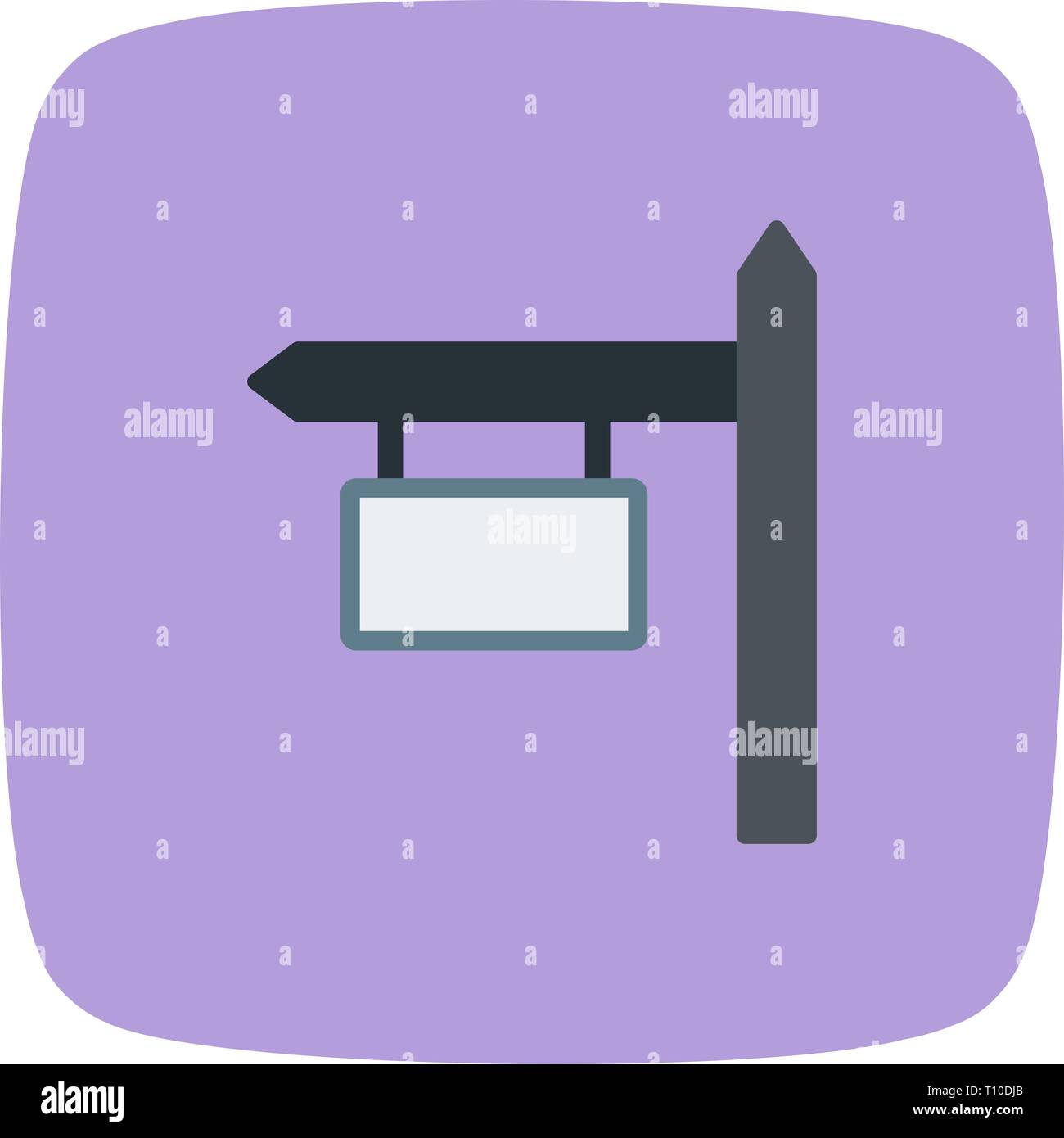 Illustration Sign Board Icon Stock Photo - Alamy