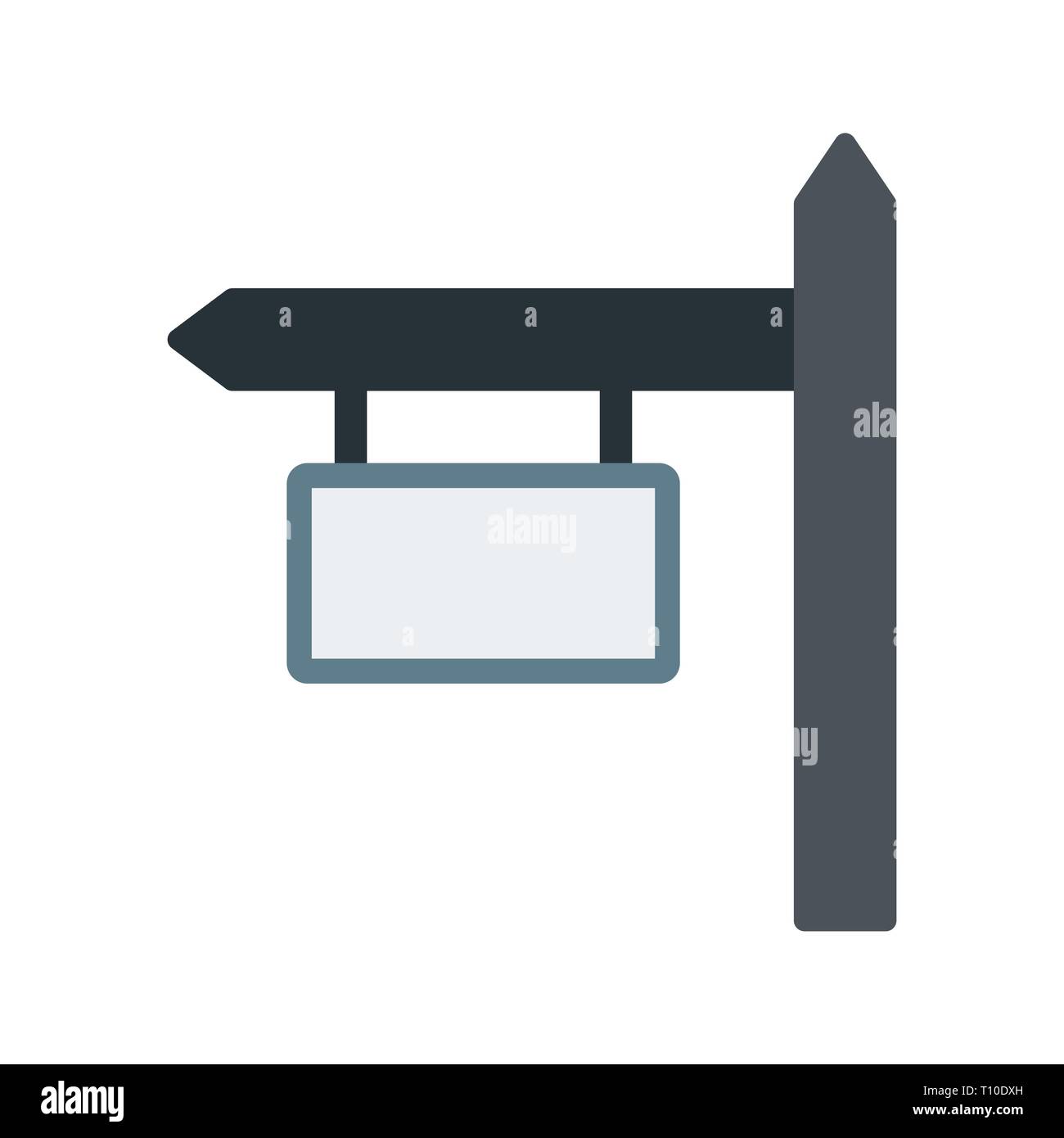 Illustration Sign Board Icon Stock Photo - Alamy