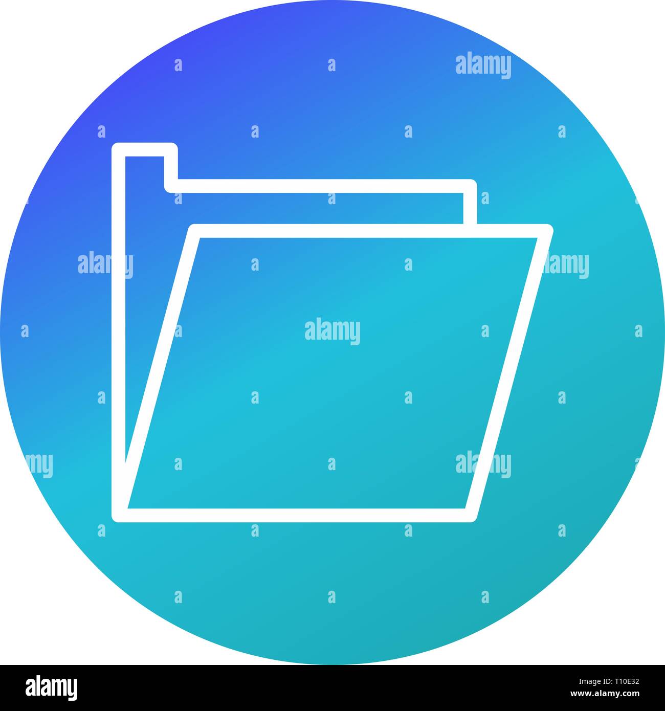 Vector Folder Icon Stock Photo - Alamy