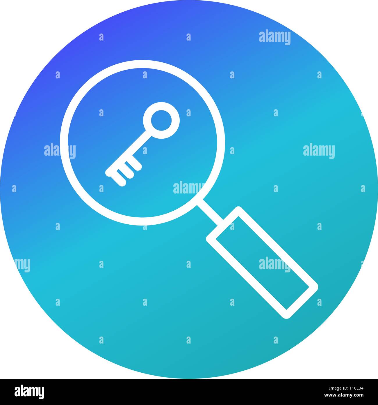 Vector Keyword Search Icon Stock Photo - Alamy