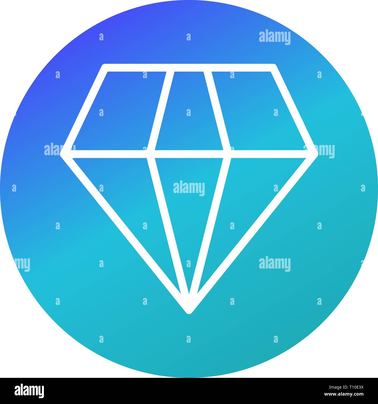 Vector Diamond Icon Stock Photo - Alamy