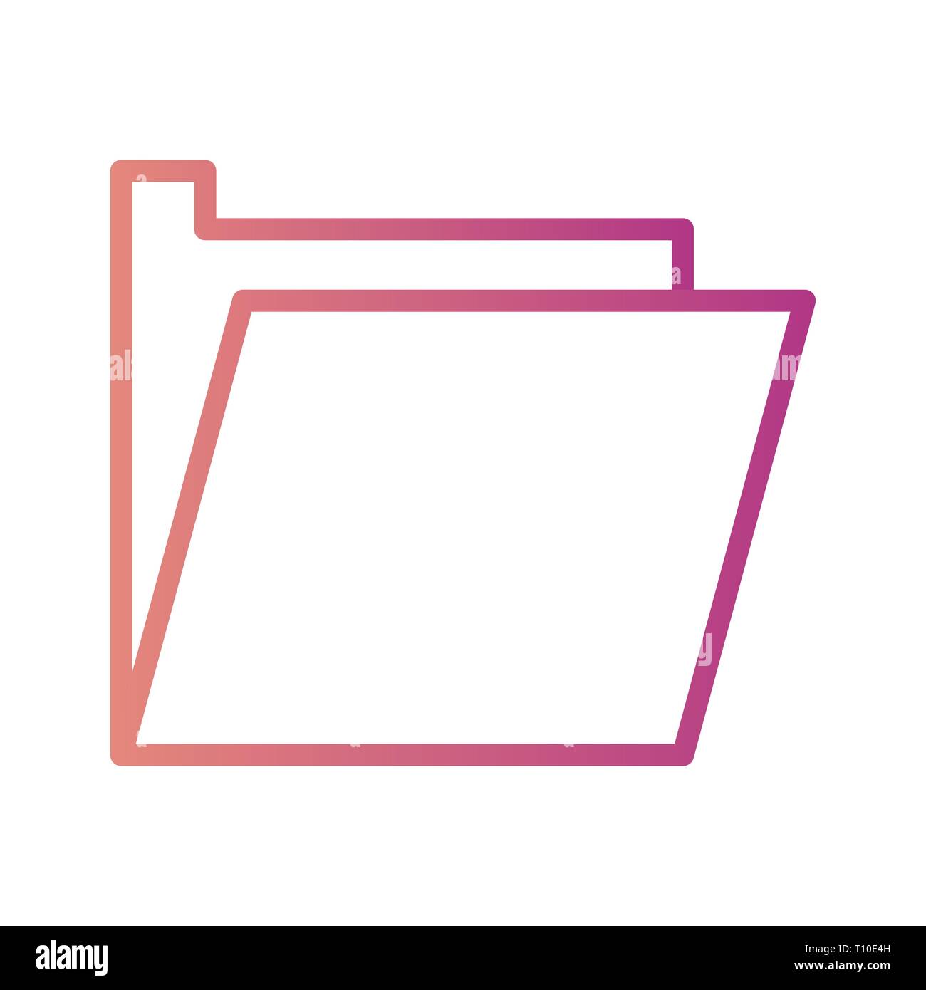 Vector Folder Icon Stock Photo - Alamy