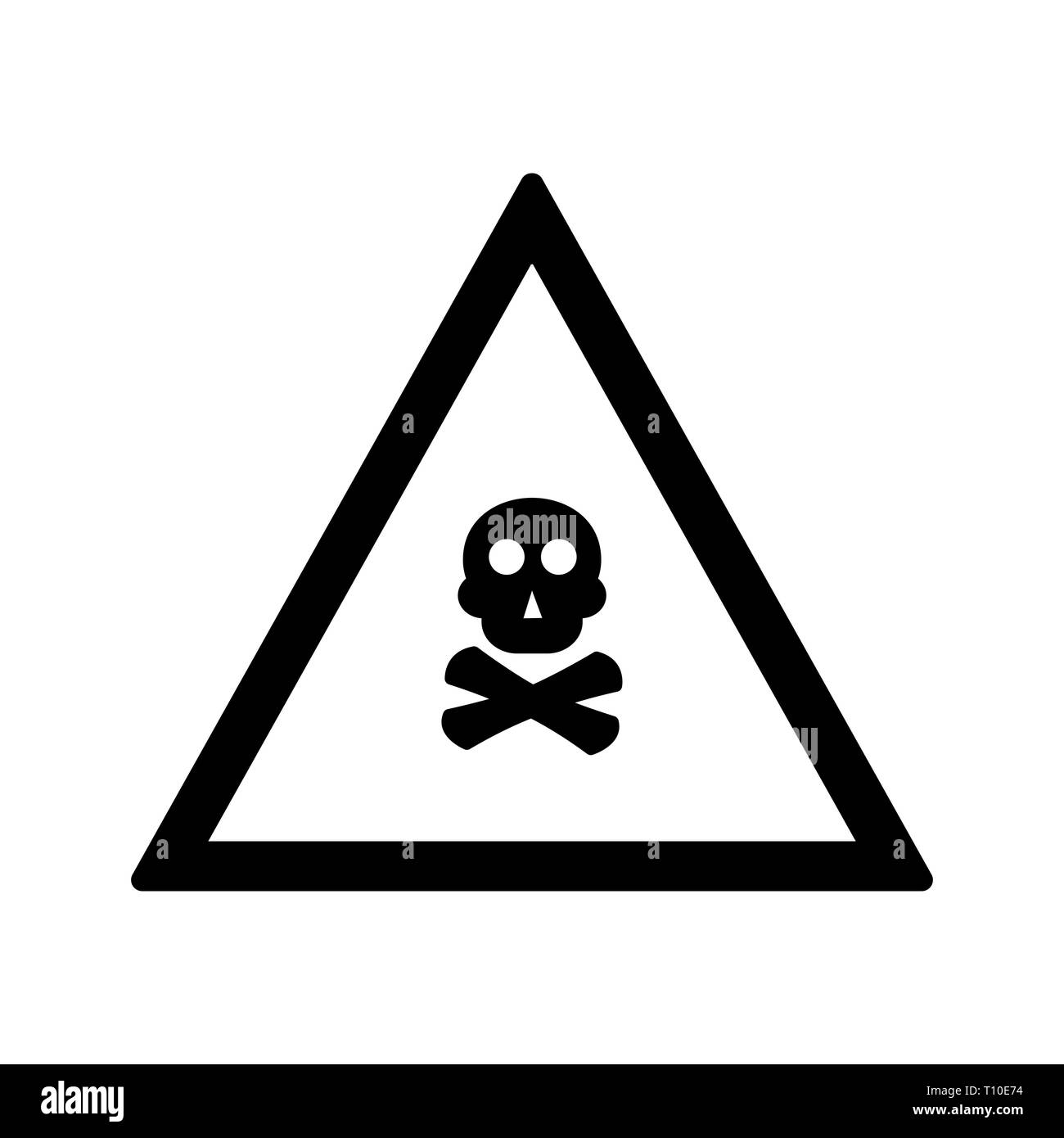 Illustration Poison Gas Road Sign Icon Stock Photo - Alamy