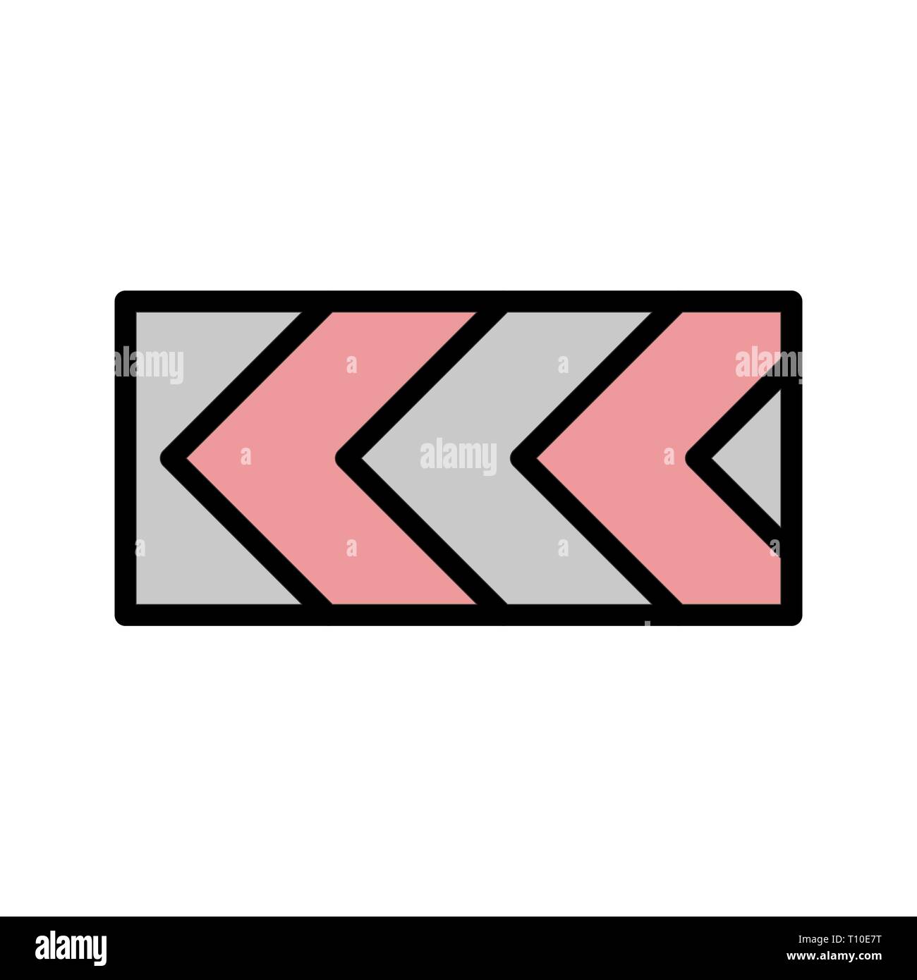 Sharp deviation road sign hi-res stock photography and images - Alamy