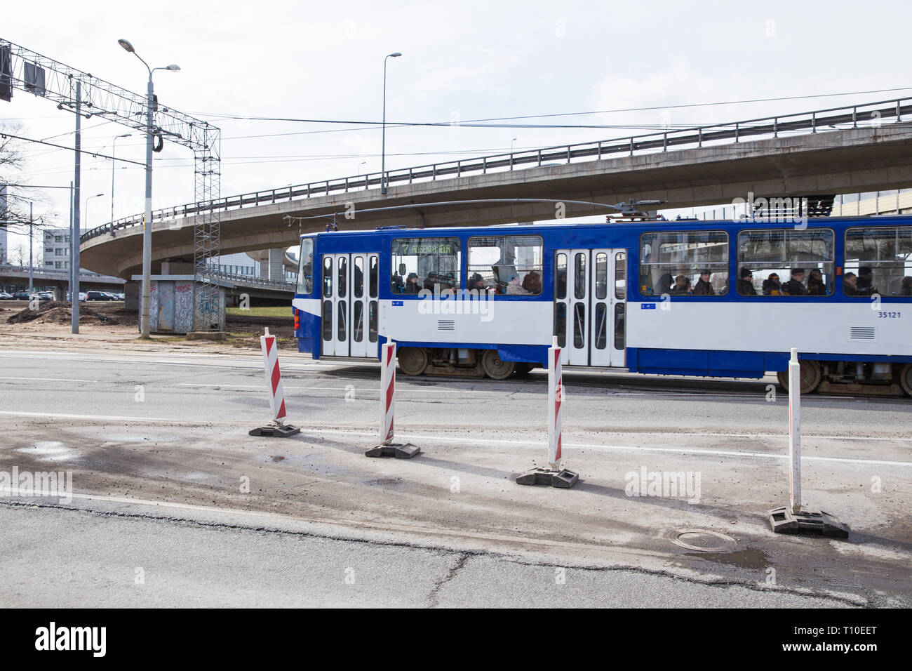 Riga tram transport hi-res stock photography and images - Alamy