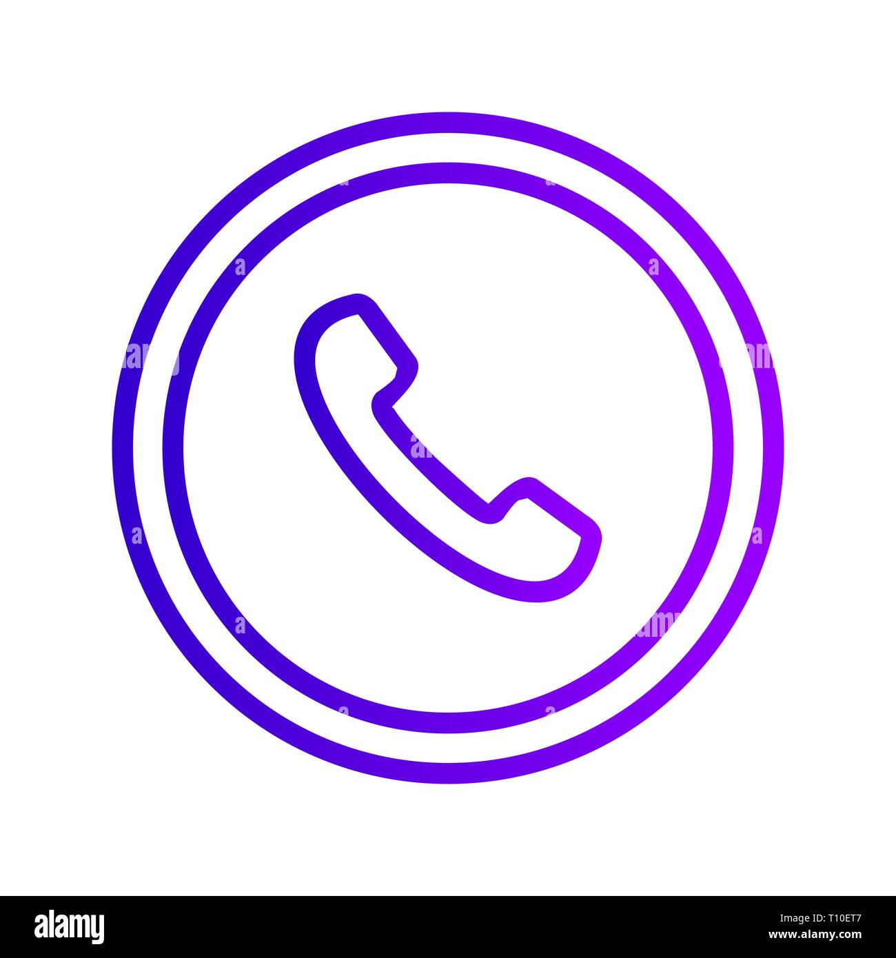 Vector Telephone Road Sign Icon Stock Photo - Alamy
