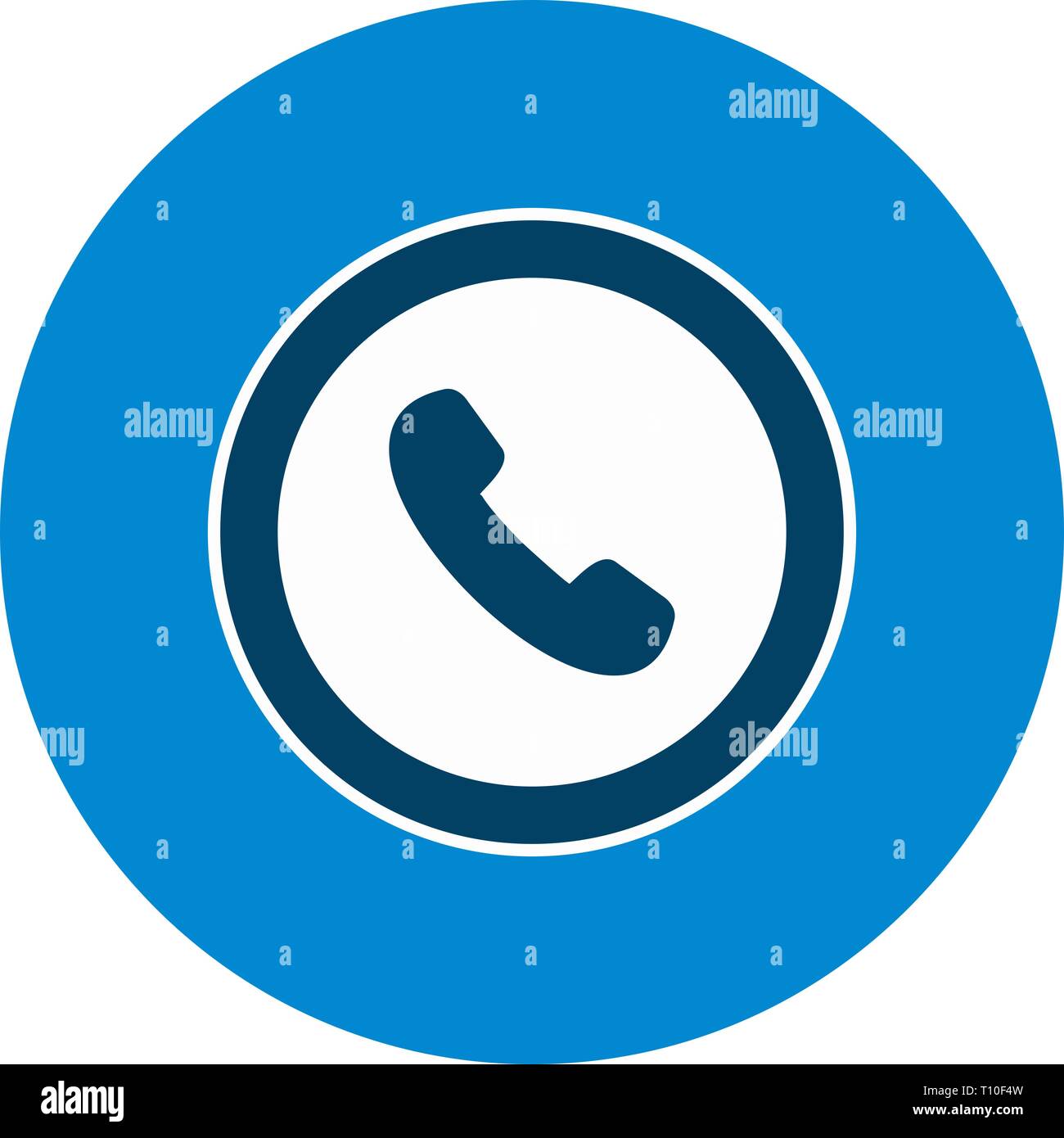 Vector Telephone Road Sign Icon Stock Photo - Alamy