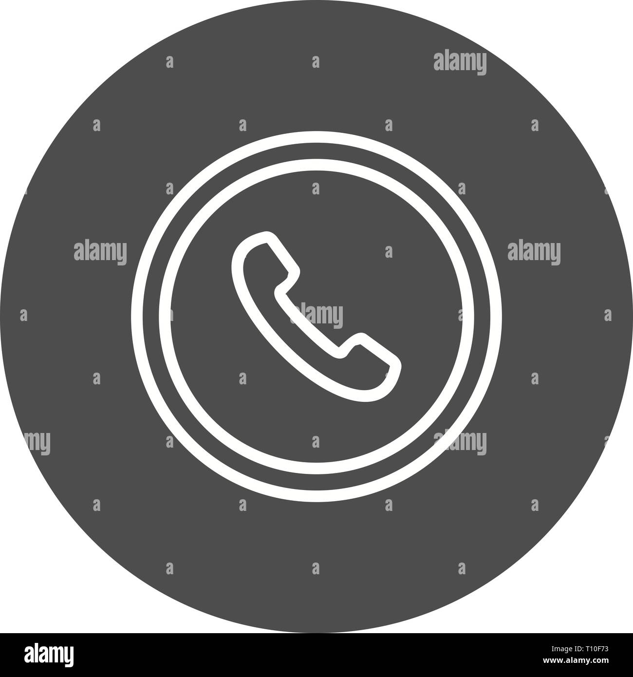 Vector Telephone Road Sign Icon Stock Photo - Alamy