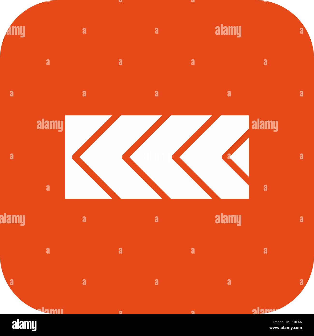 Illustration Sharp deviation of route to left Road Sign Icon Stock ...