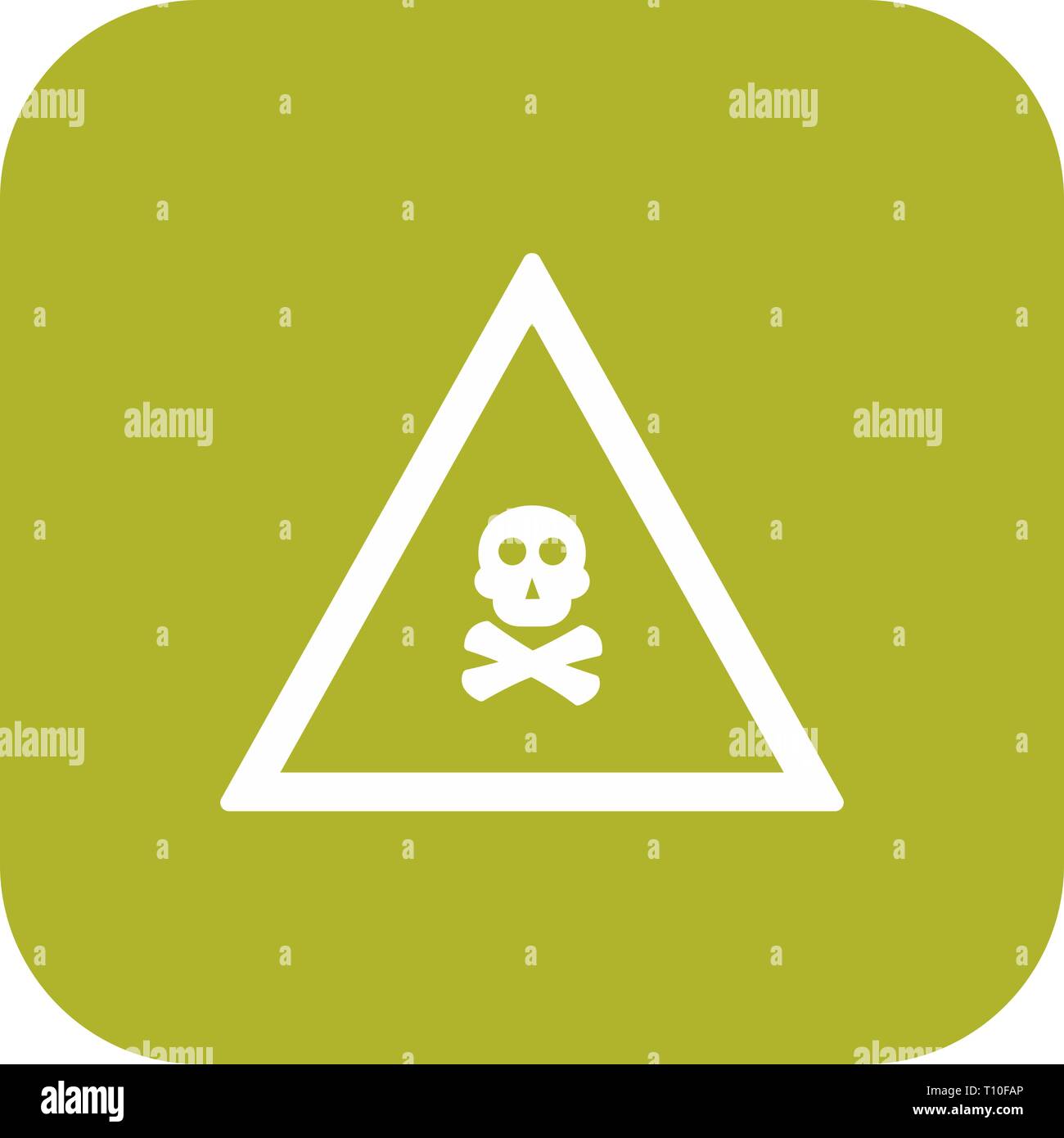 Illustration Poison Gas Road Sign Icon Stock Photo - Alamy